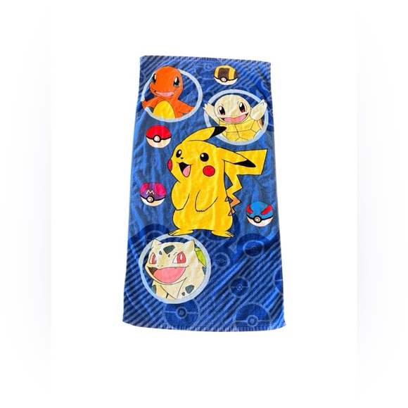 Bath | Pokmon Nintendo Pikachu Squirtle Bulbasaur Beach Towel | Poshmark